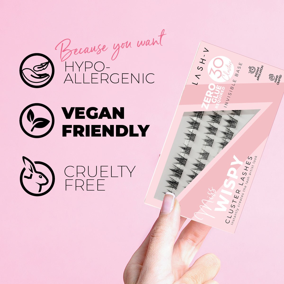 Miss Wispy Cluster Lashes - No Glue - 30 Clusters - Lash Style 3 ...